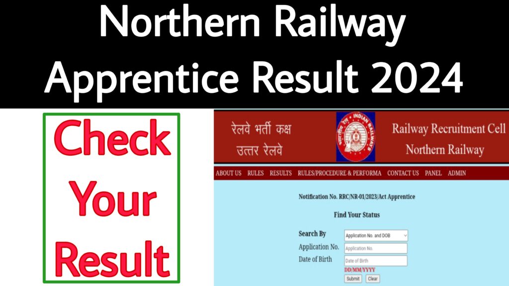 Northern Railway Apprentice Result 2024 ITI Education